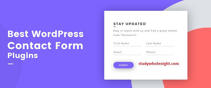 7 Best Free Contact Form Plugins For WordPress StudyWholeNight SEO And Blogging